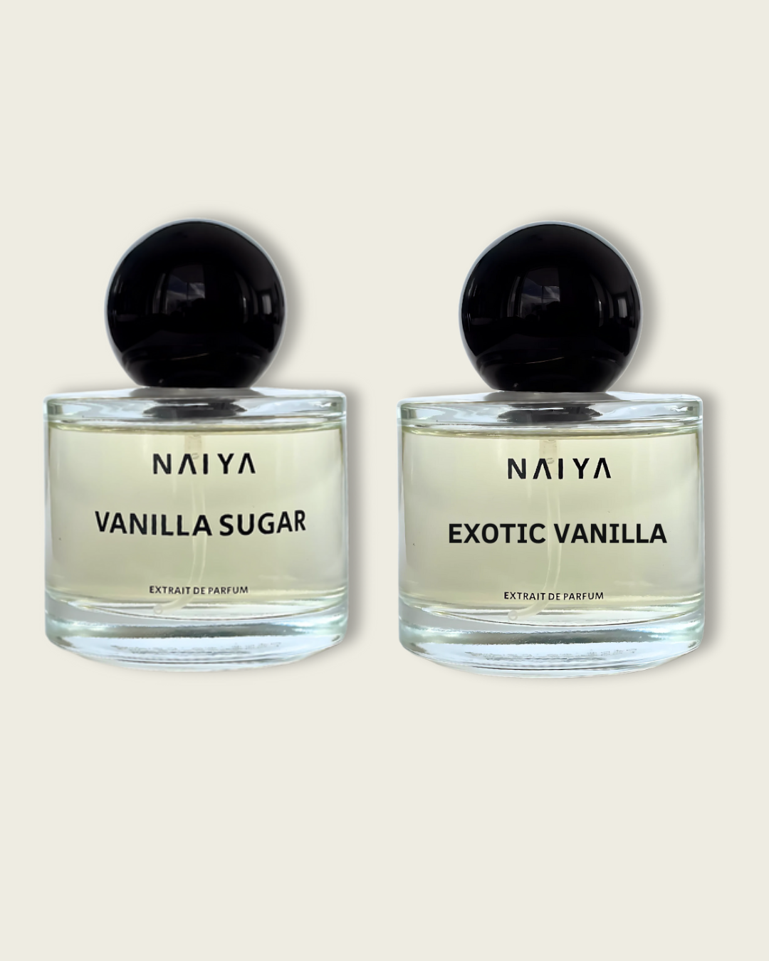 Vanilla Sugar & Exotic Vanilla – Varm Vanilj Layering Duo – NAIYA Perfumes